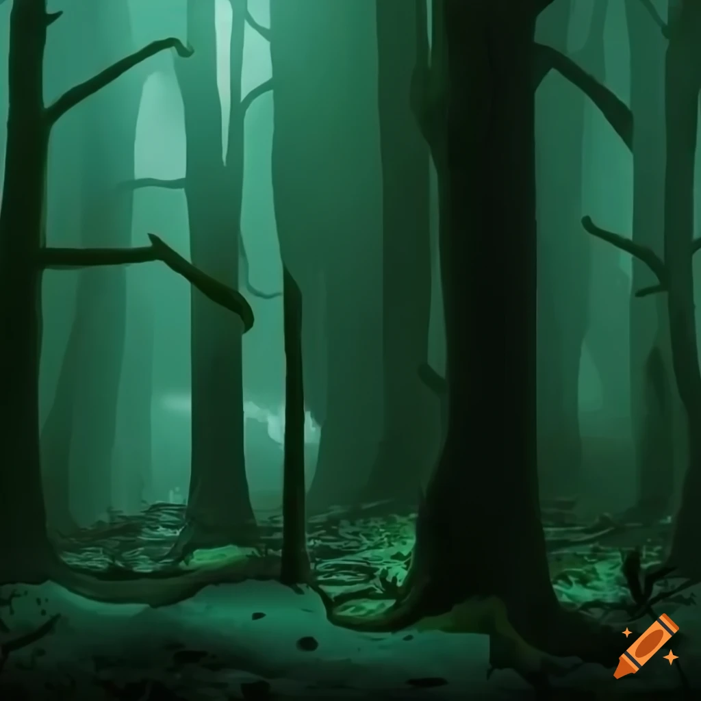 Binary forest on Craiyon