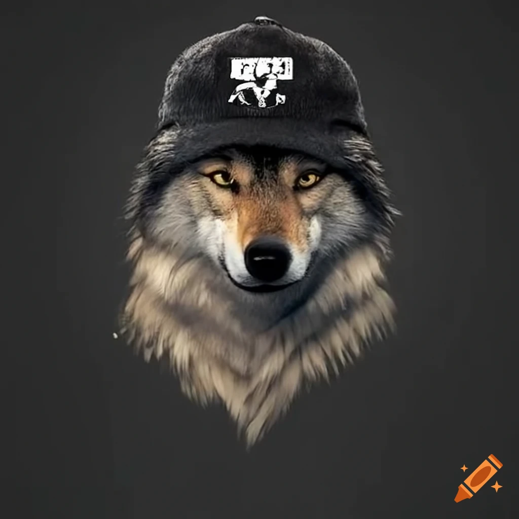 Wolf wearing an "i love ny" hat and a "the world needs wolves" t-shirt ...