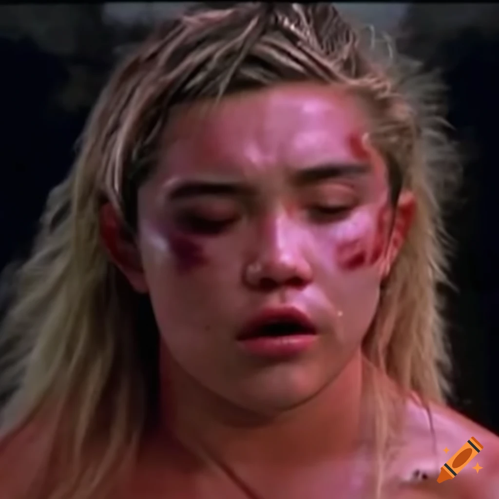 Israeli commando with a head spinning expression in a martial arts ...