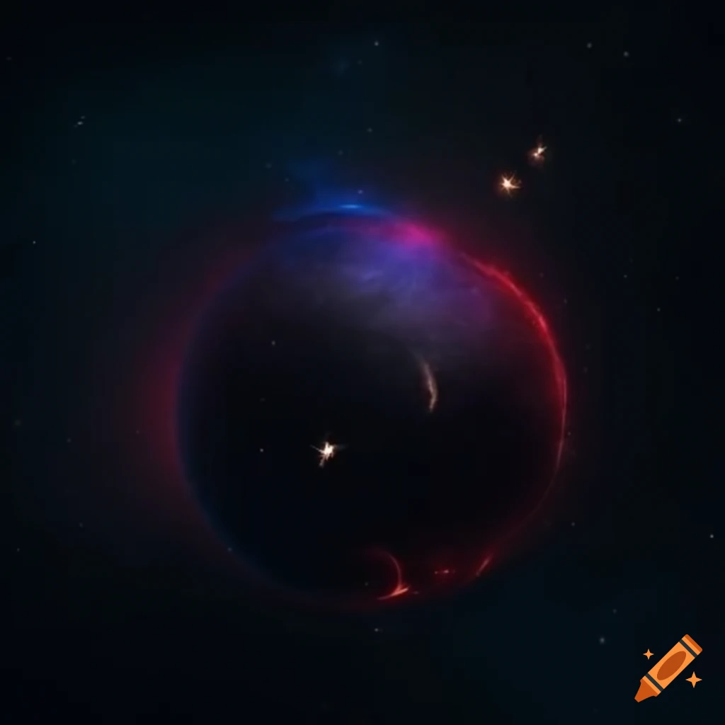 Dark matter phenomenon illustration on Craiyon