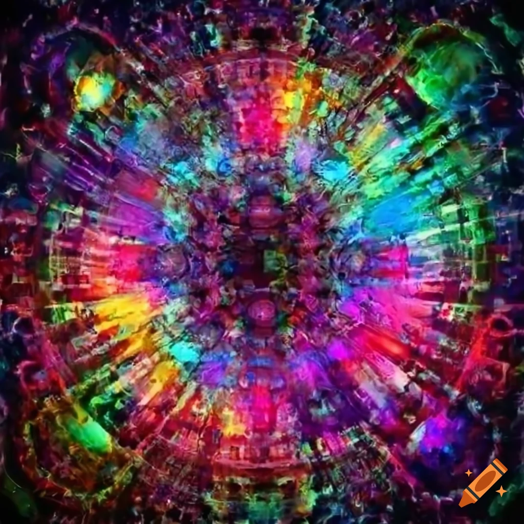 Generative art depicting the theme of schizophrenia and hallucinations ...