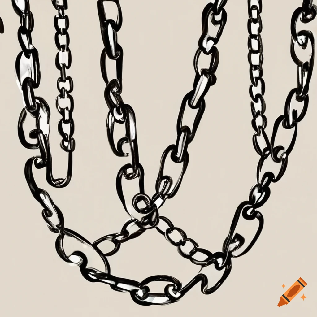 Hanging chains on Craiyon