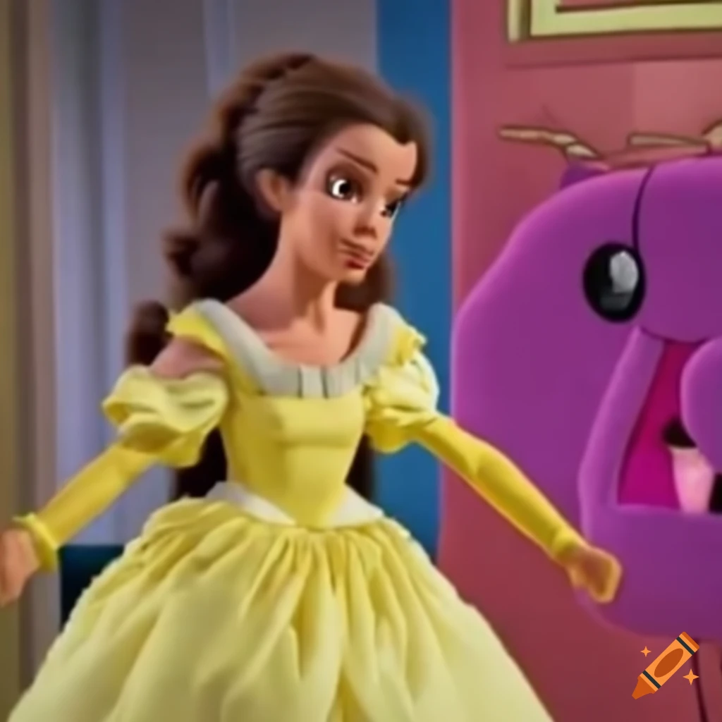 Dora the Explorer and Princess Belle in a Robot Chicken parody ...