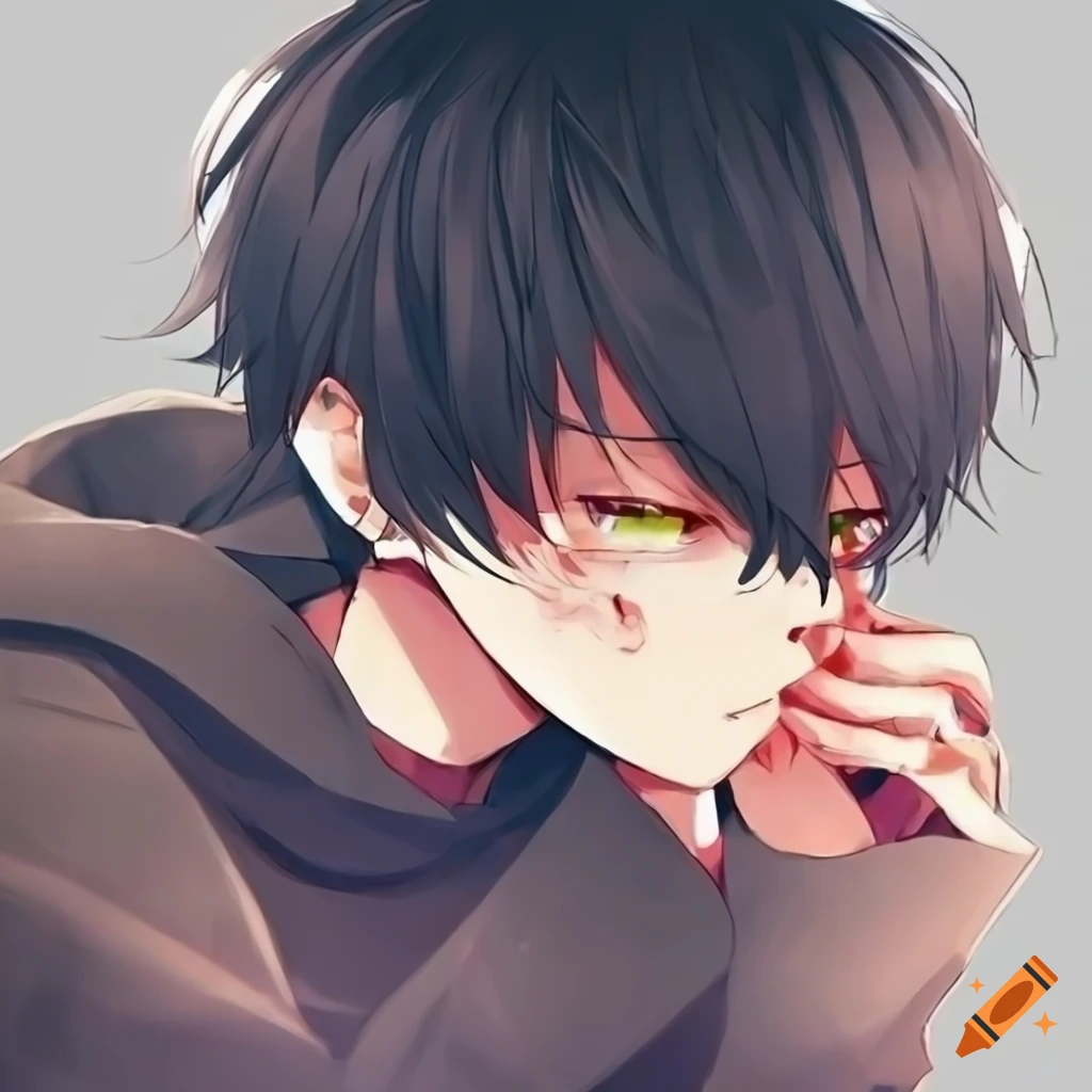 Anime boy with black hair and scar across his nose on Craiyon