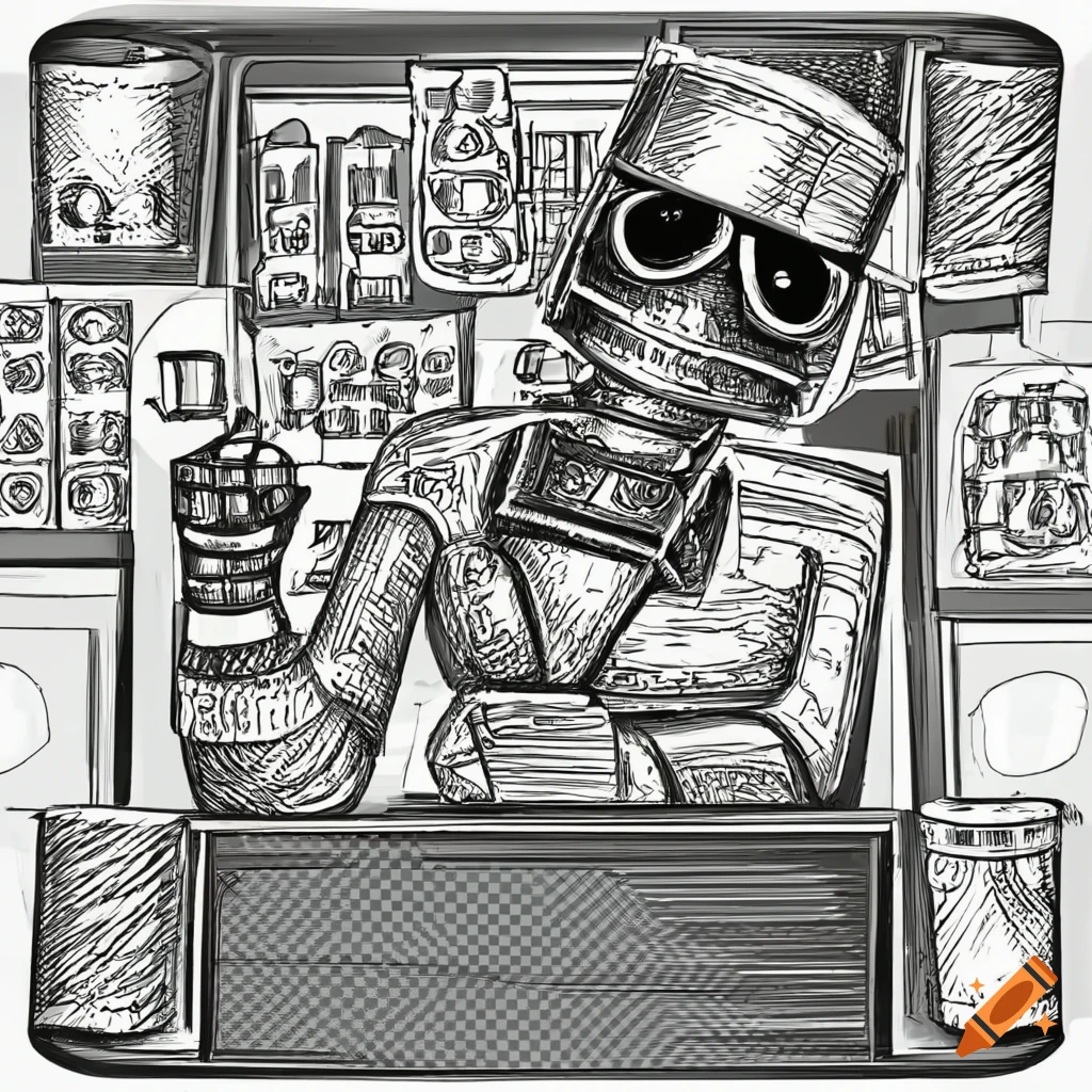 Illustration of a robot croupier throwing dice on a casino table on Craiyon