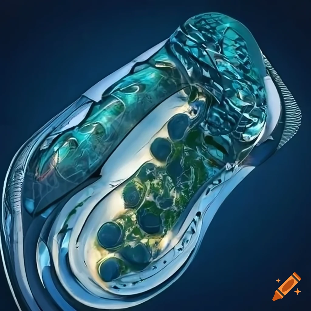 Zaha hadid inspired small city with fluid buildings, vegetation, and ...