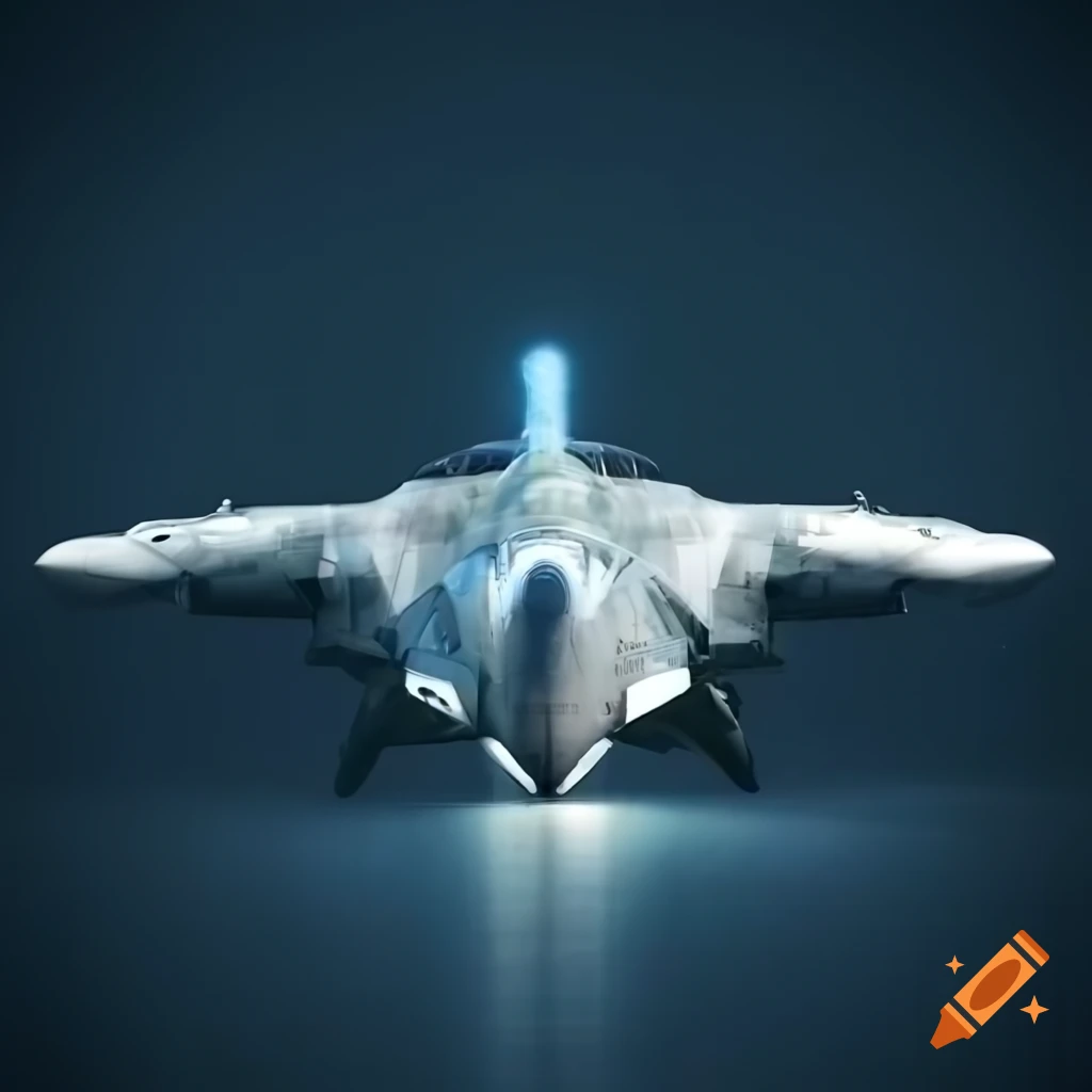 Futuristic fighter jet capable of Mach 10 flight for 20 days on Craiyon