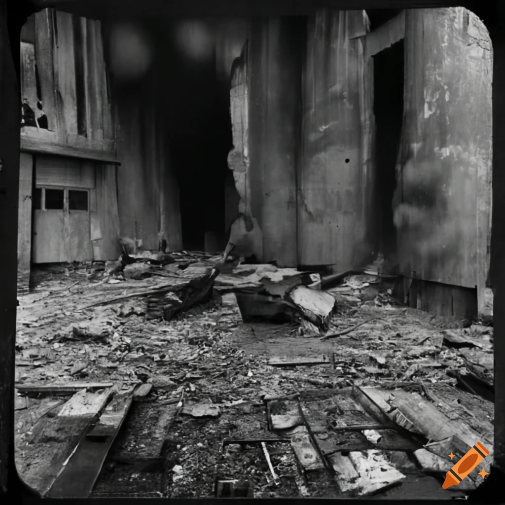 Haunting post-nuclear bomb scene in japan during the 1940s on Craiyon