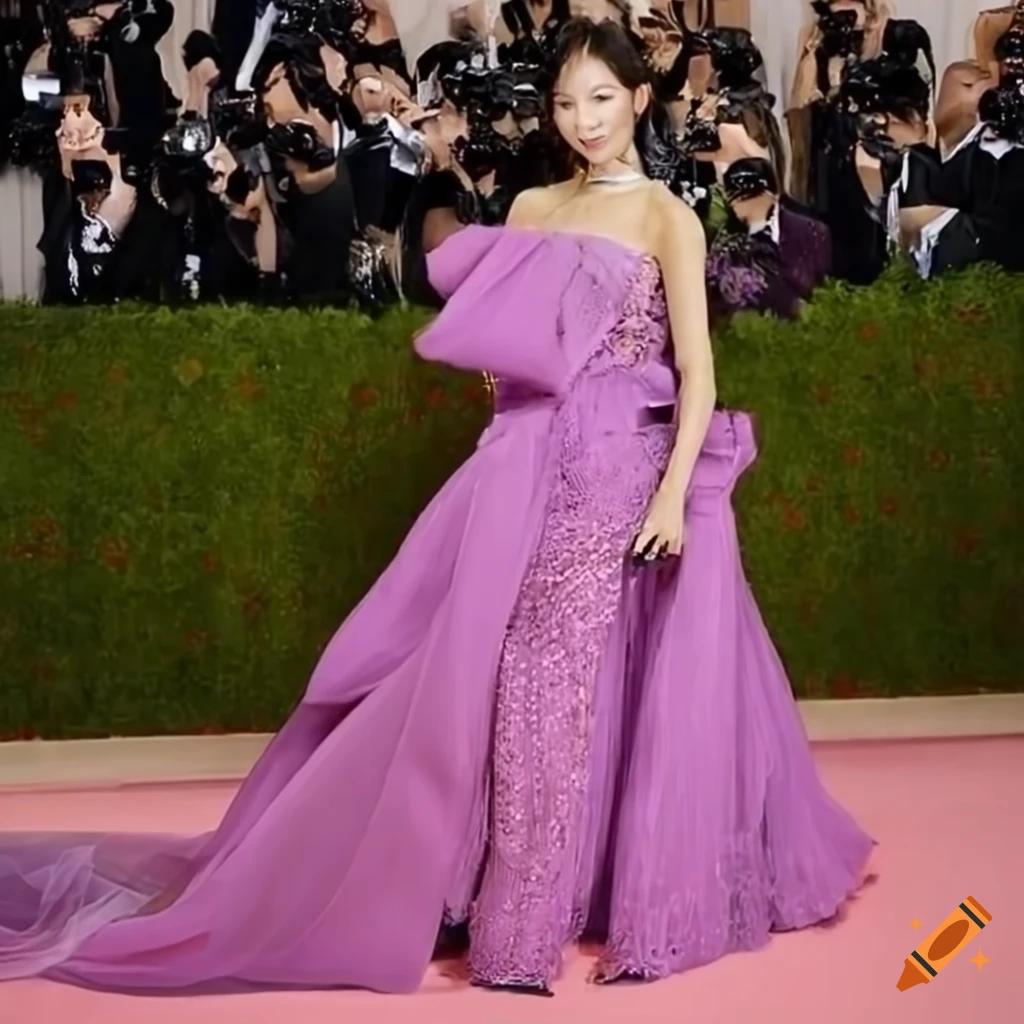 Twice tzuyu in met gala rebirth and renewal inspired outfit on Craiyon