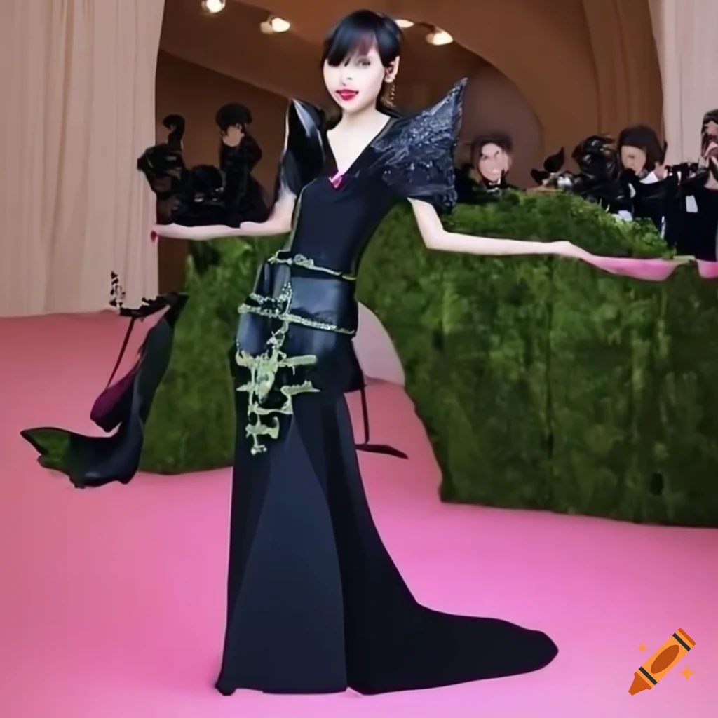 Twice mina in met gala 'spring awakening' outfit on Craiyon