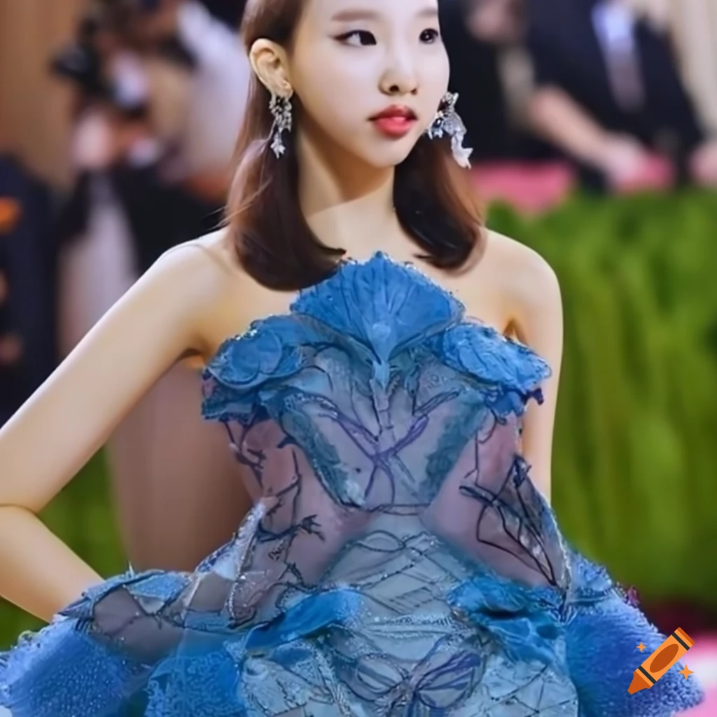 Twice nayeon in pollination-inspired met gala outfit on Craiyon