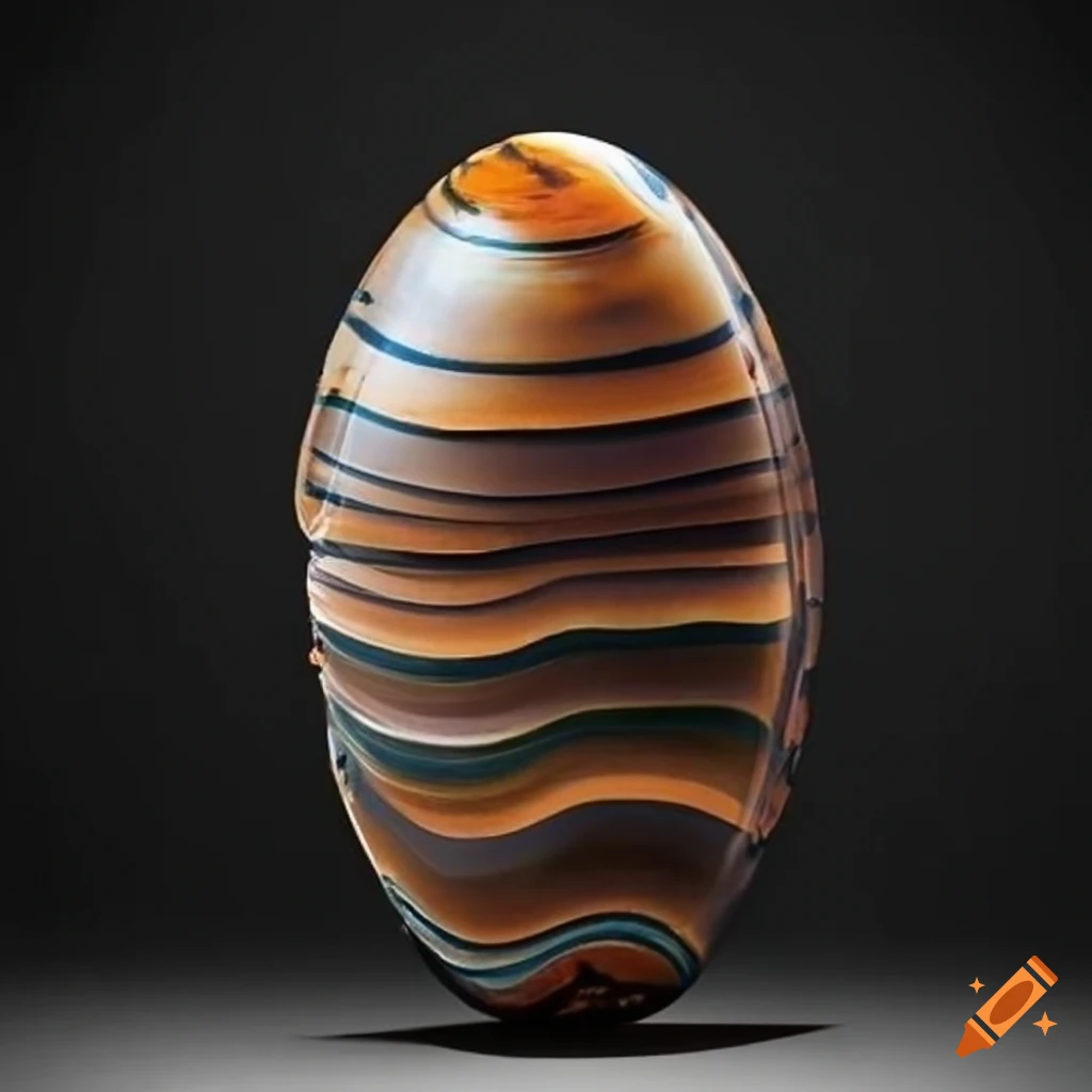 A reflection of a reflection with obsidian stone, mirror, and water on ...