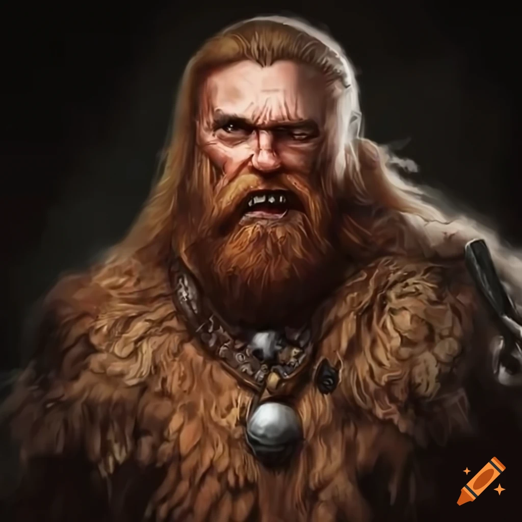 Realistic Portrait of a Viking Berserker giving a battle cry on Craiyon