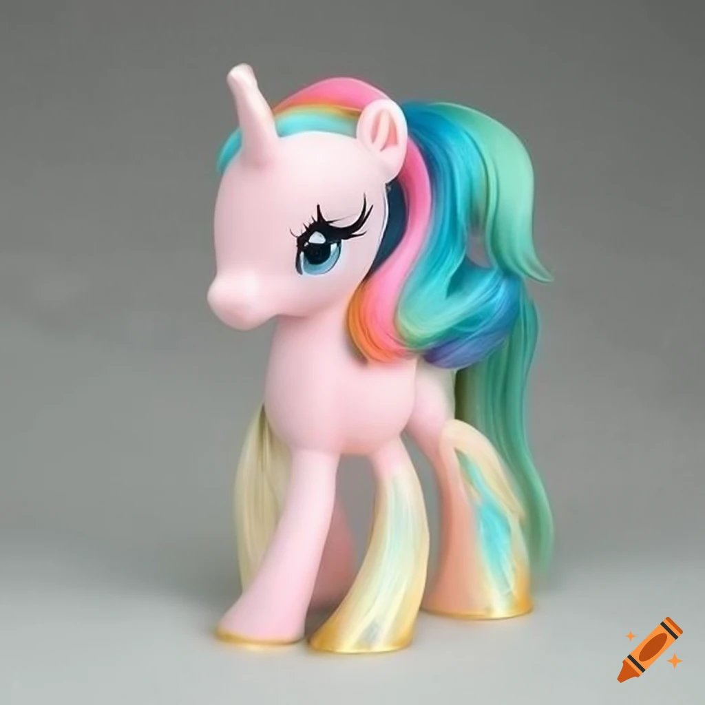 Tokyo brand resin figure of MLP Pastel Pearl with long hair on Craiyon