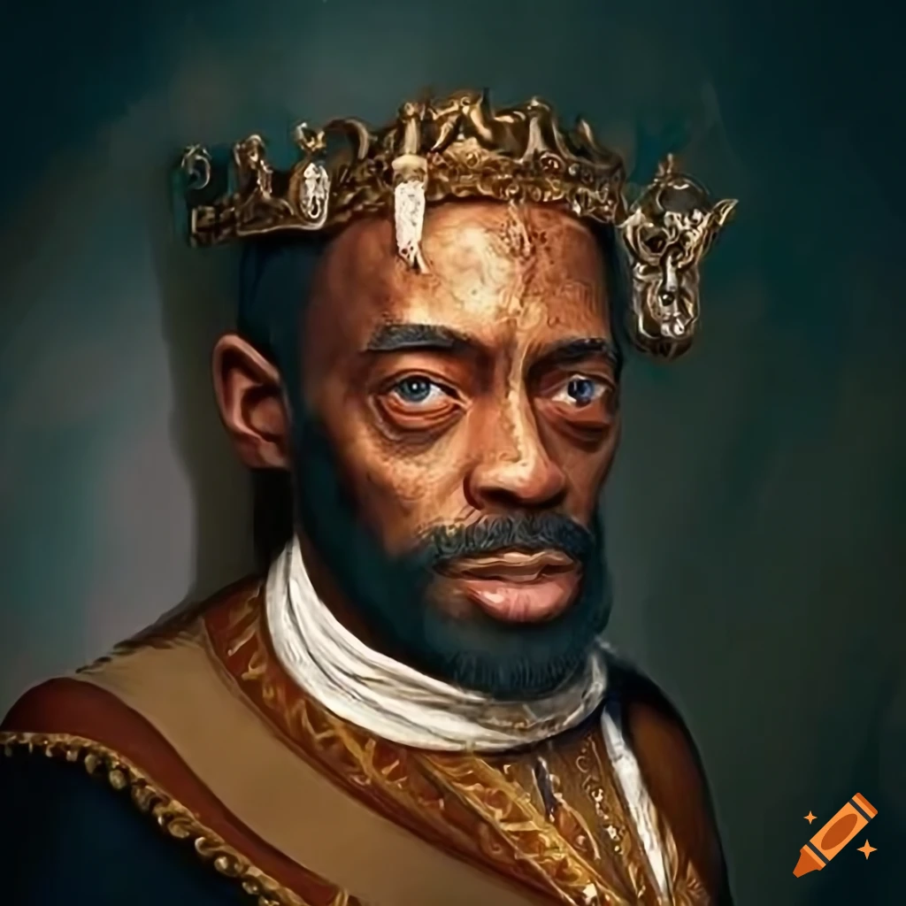 Realistic portrait of a noble African-American wizard on Craiyon