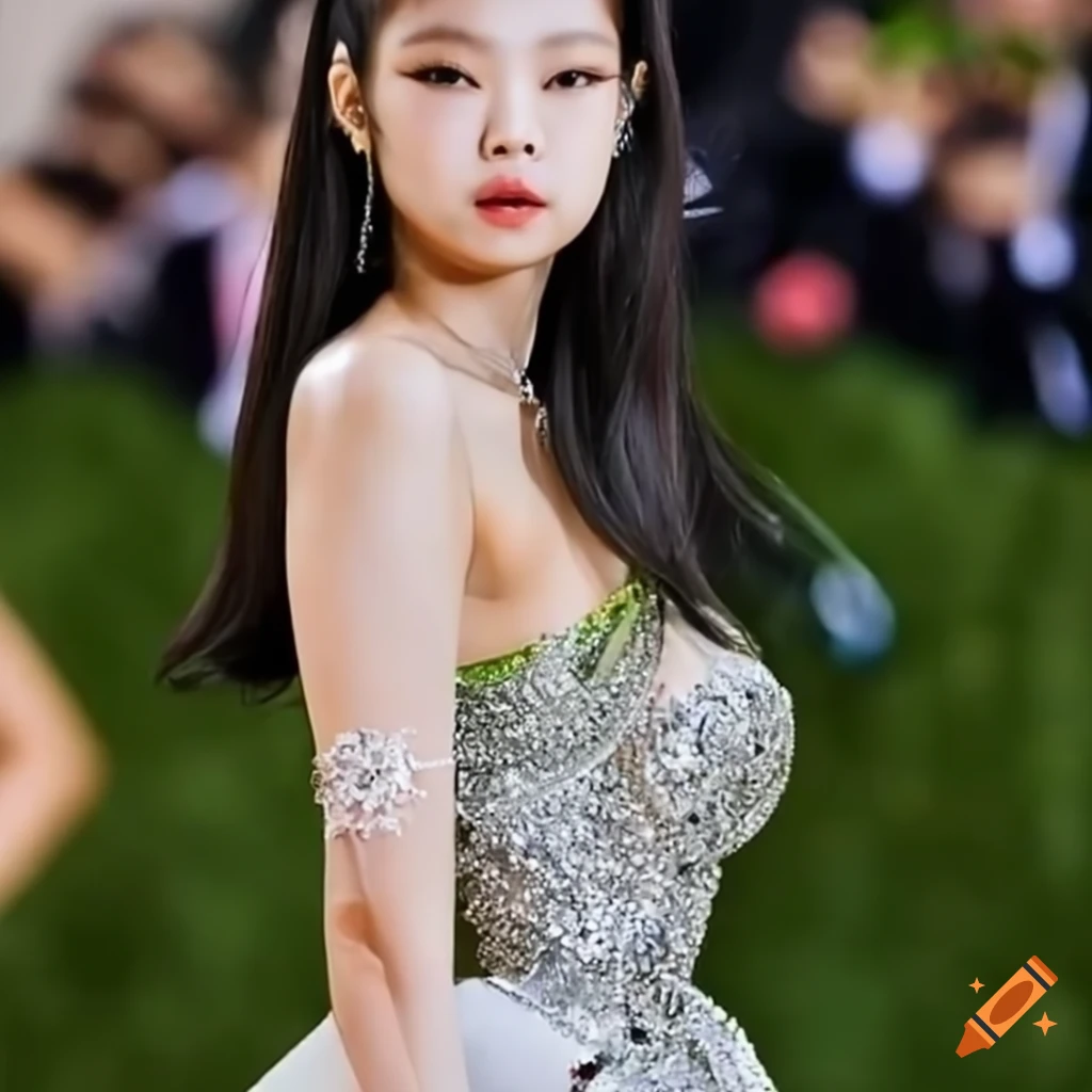 Blackpink Jennie in Bulgarian inspired MET GALA outfit on Craiyon