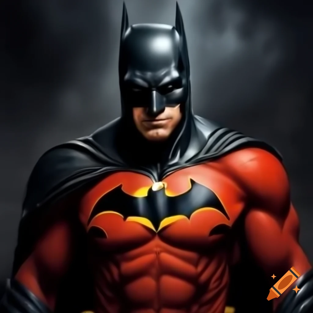 Batman illustrated in Pixar's The Incredibles art style on Craiyon