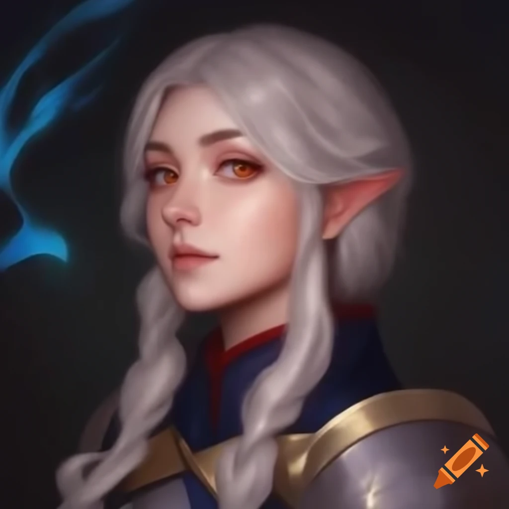 Close-up portrait of a Russian Fire Emblem cosplayer actress on Craiyon