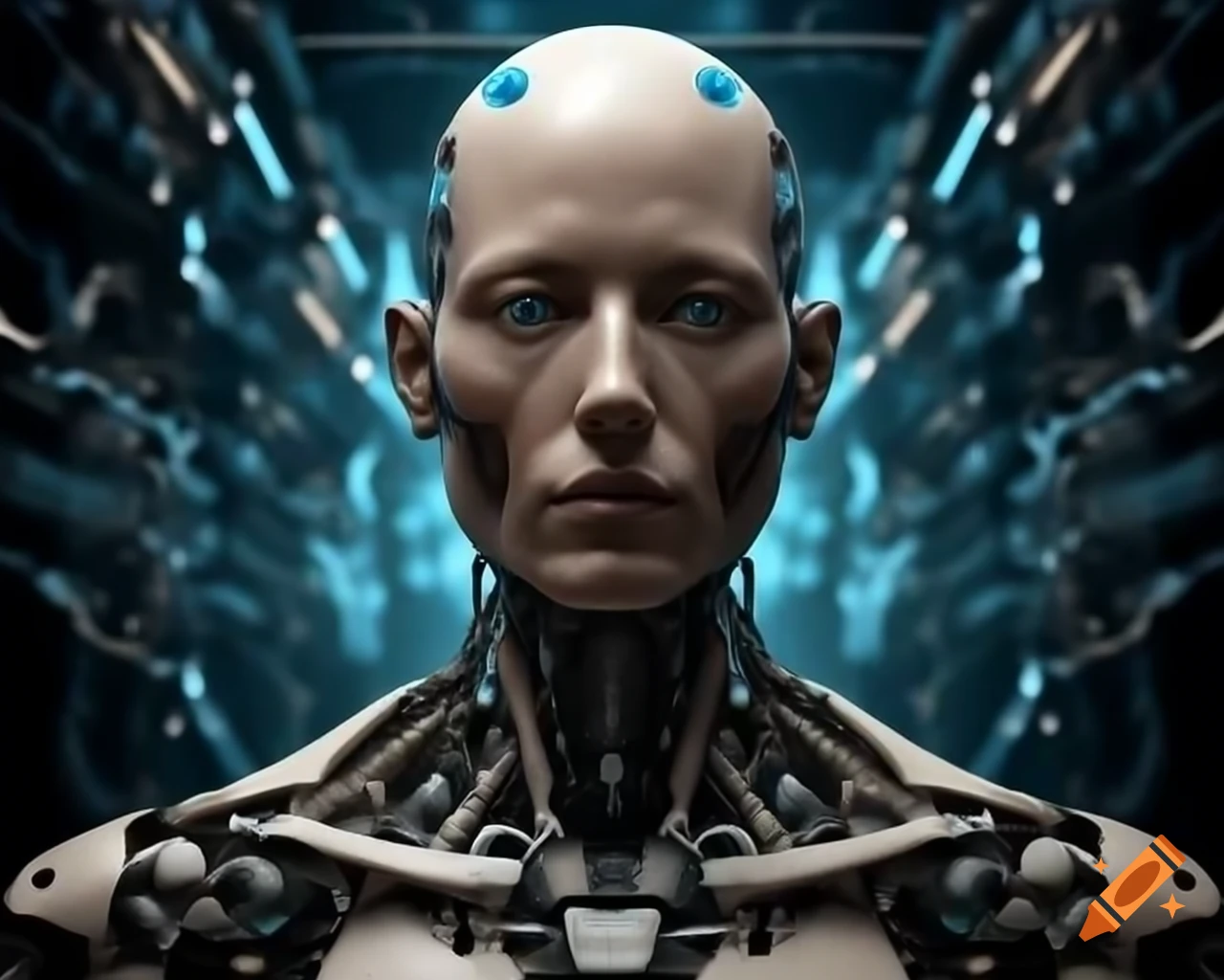 Hyper-realistic robot in 4k resolution on Craiyon