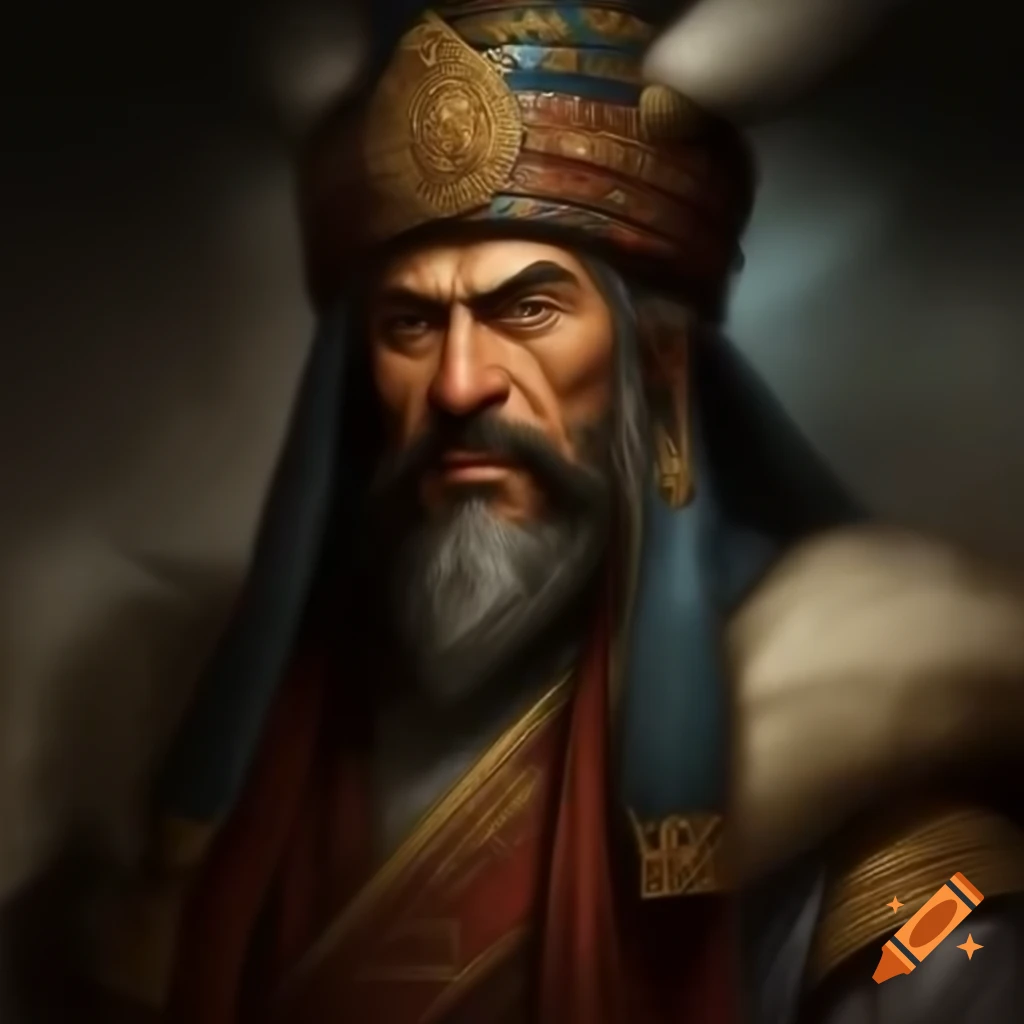 Portrait of emir timur, powerful ruler of the timurid empire in ...