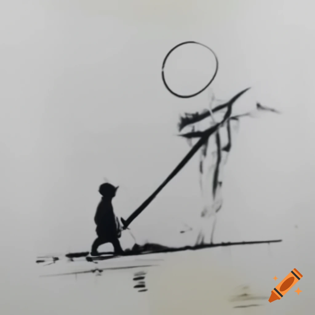 Design concept for 'For The Folks' in the style of Banksy on Craiyon