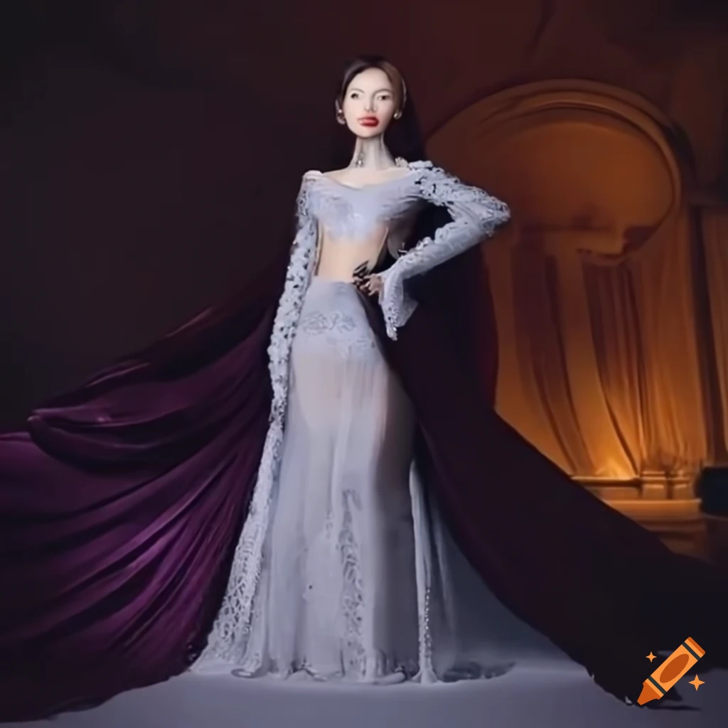 TWICE Nayeon in a Winter Solstice inspired MET GALA attire on Craiyon