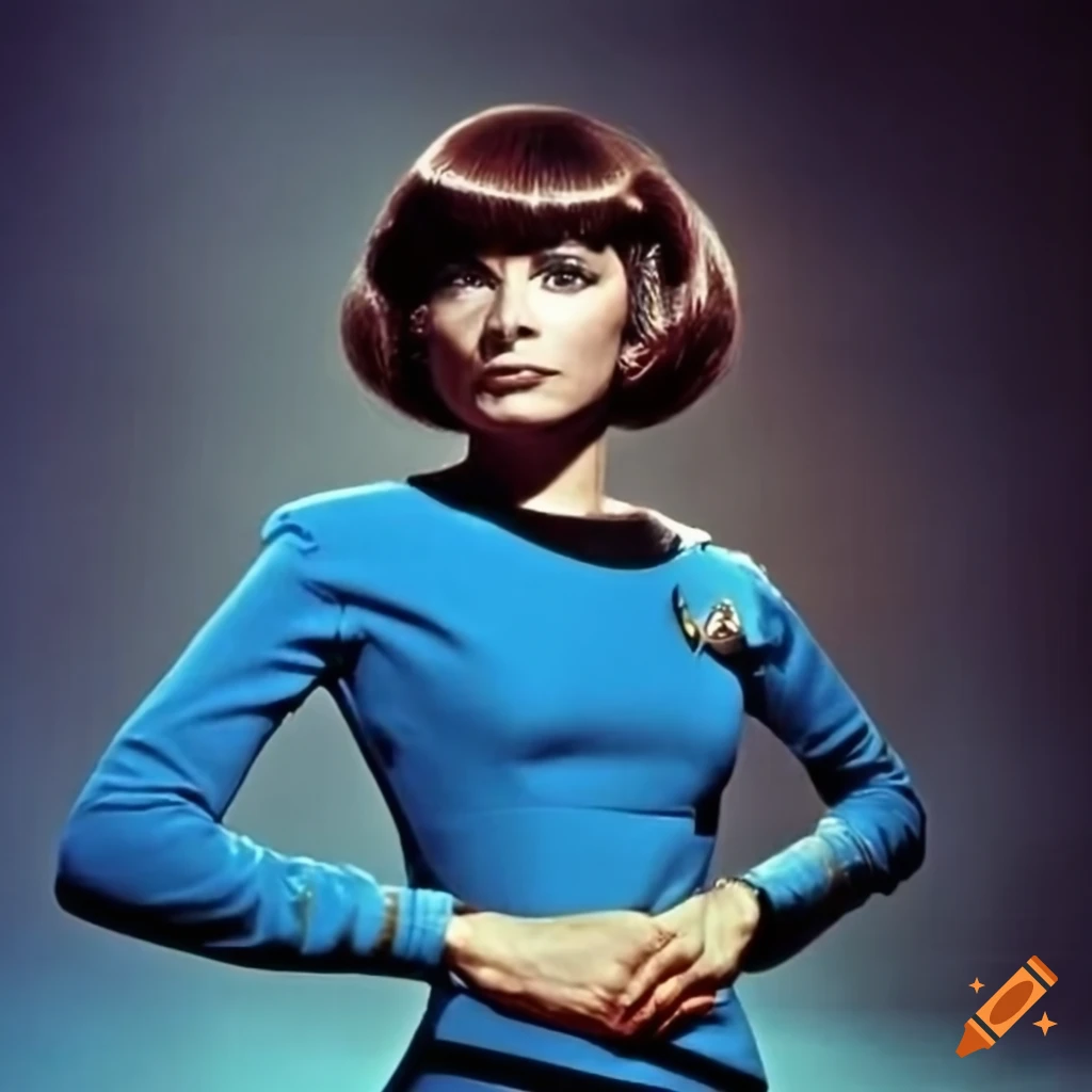 Persis Khambatta as a Vulcan science officer on the U.S.S. Enterprise ...