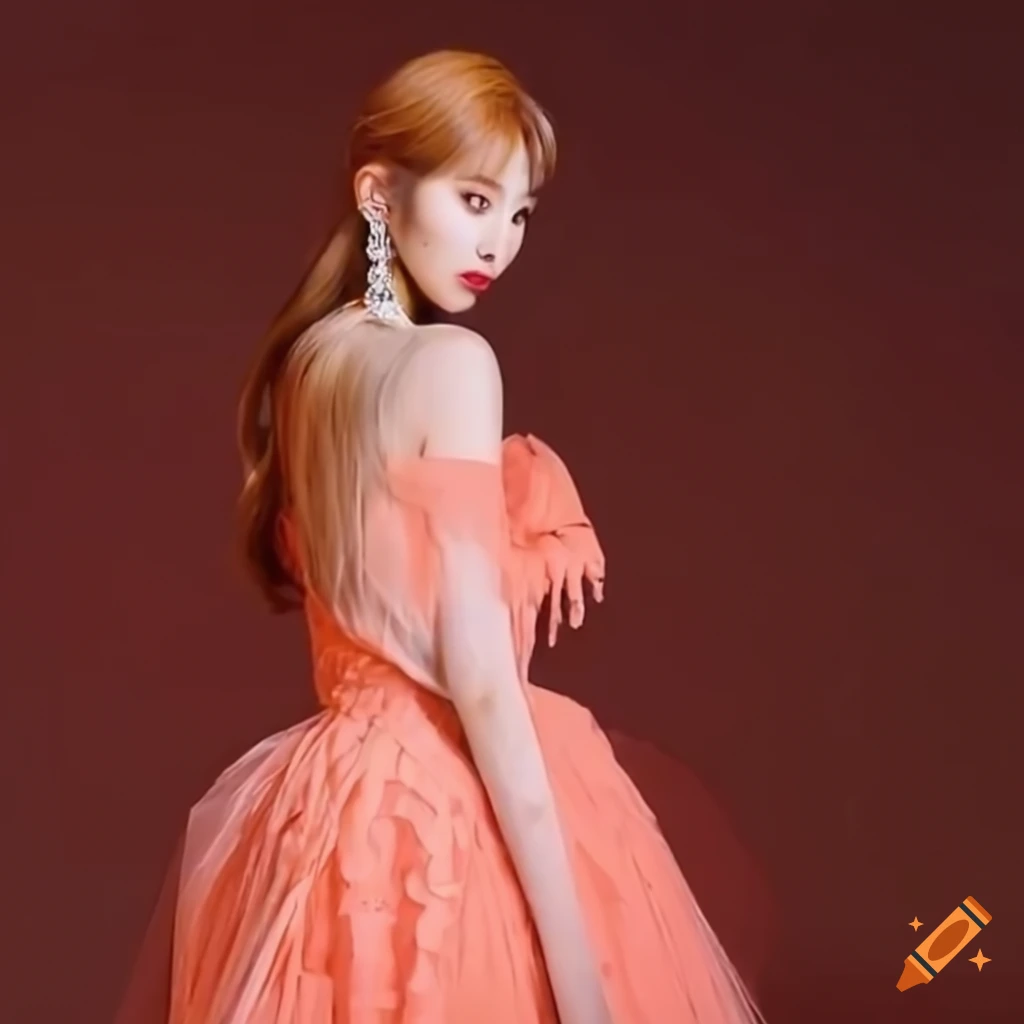 Twice sana in met gala inspired endless summer beach look on Craiyon