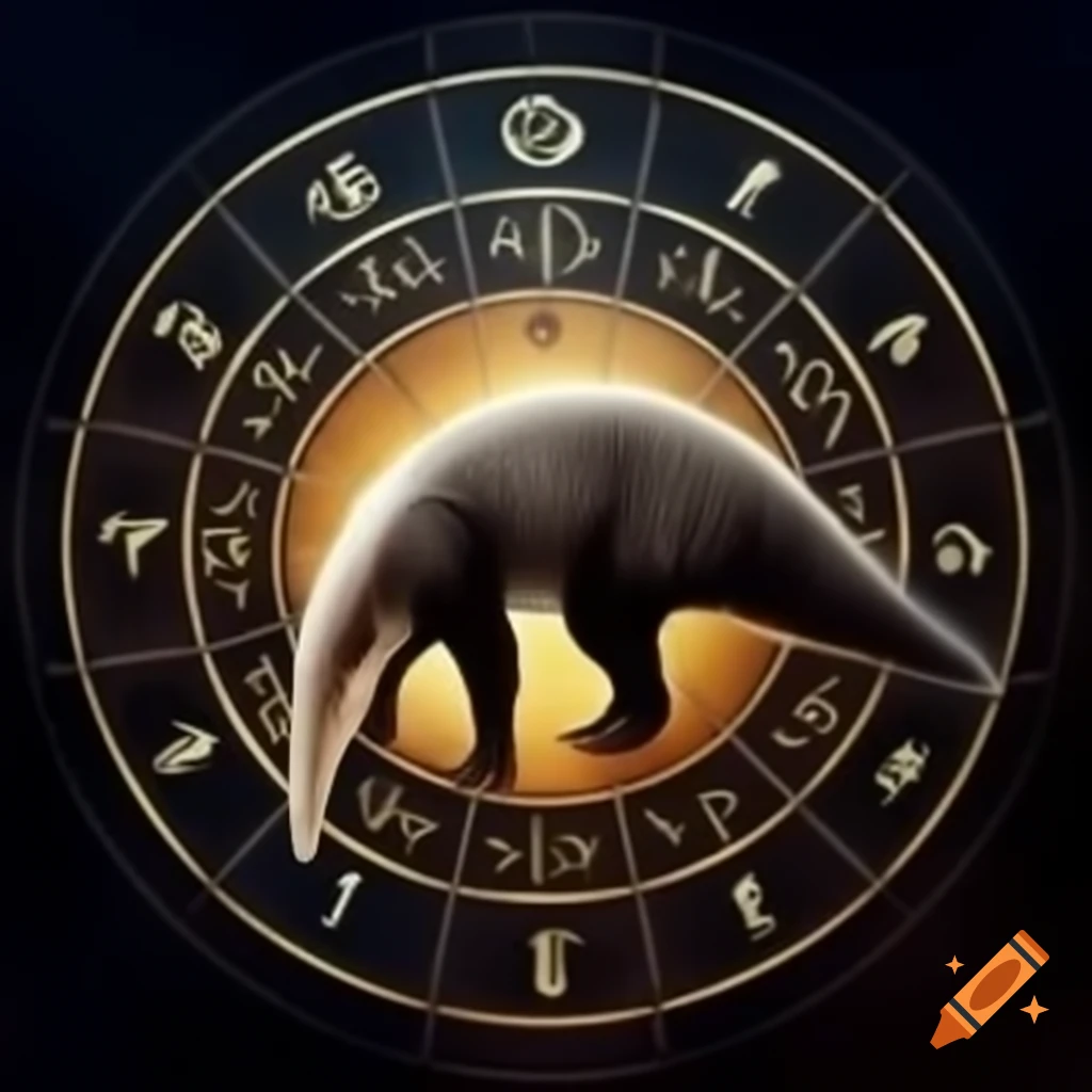 Anteater zodiac sign symbol for astrology and horoscope on Craiyon