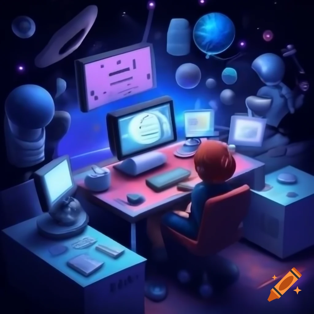 Anime-style poster for 'aling solly's wifi zone powered by starlink ...