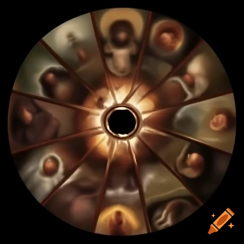 Circle representing the eternal cycle of birth, death, and rebirth on ...