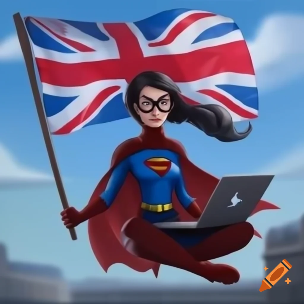 Superhero Teacher Flying