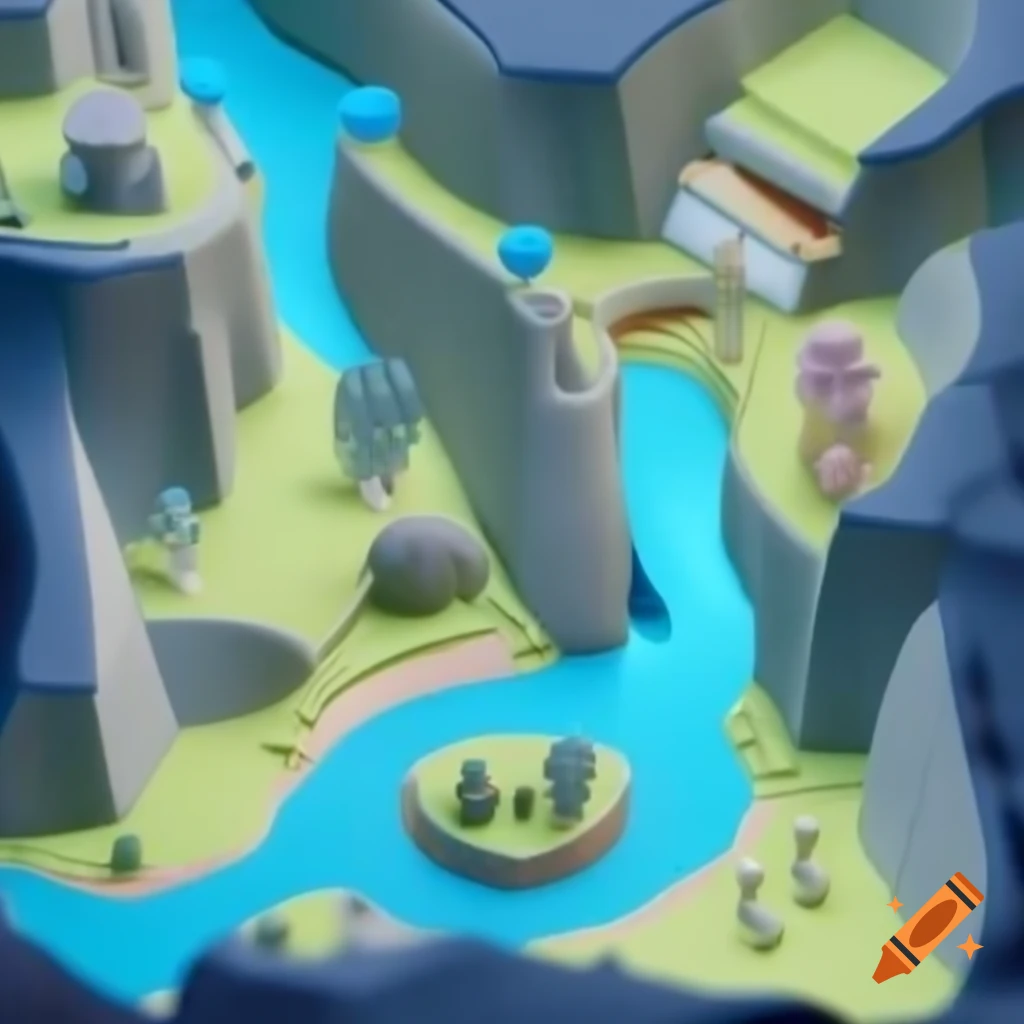 3d map of partnach gorge on Craiyon