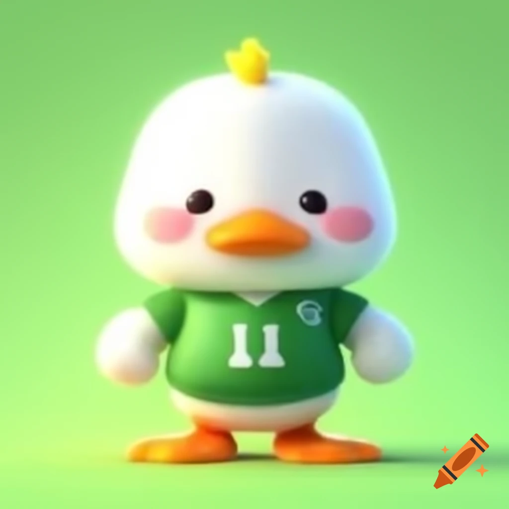 Giant rubber duck towering over city skyline on Craiyon