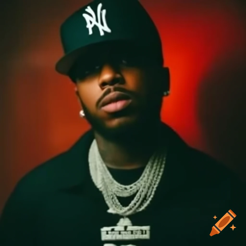 25-year-old rapper with dreadlocks on Craiyon