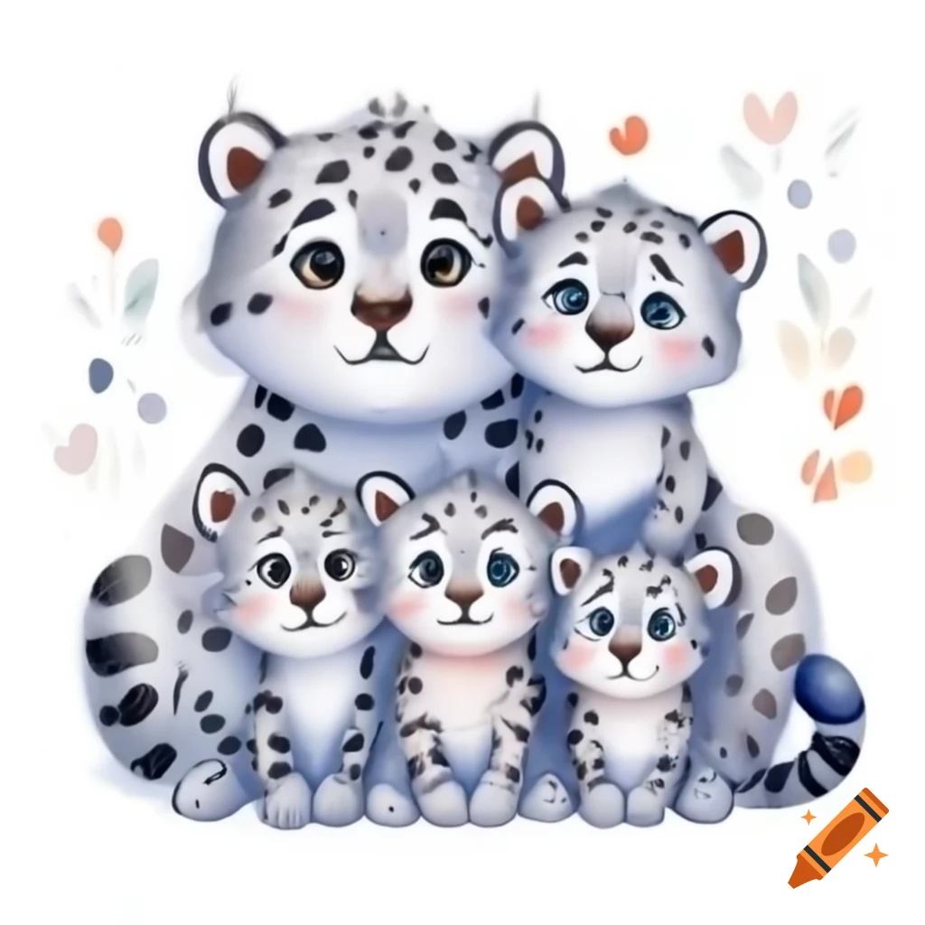 A female snow leopard, with brown eyes, standing, in a Sonic the ...