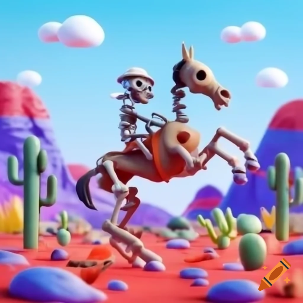 Colossal moss-covered skeleton on green plain under vast sky ...