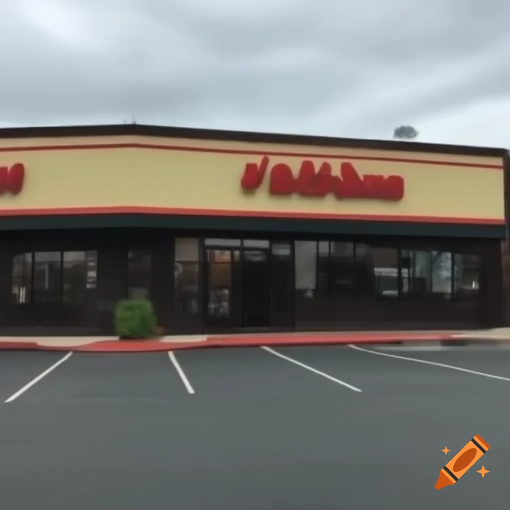 Exterior view of a pizzeria restaurant on Craiyon