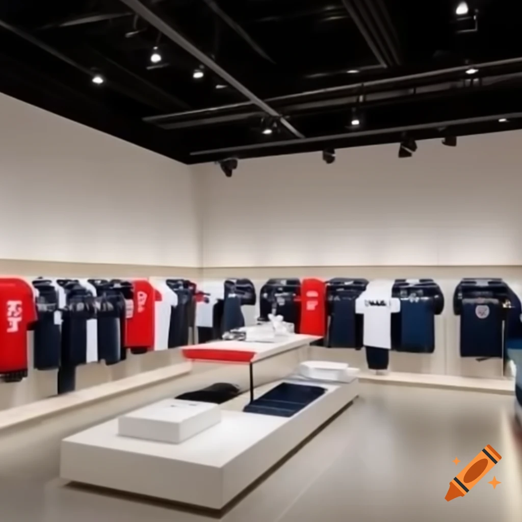 Geolocation data for a sports clothing store on Craiyon