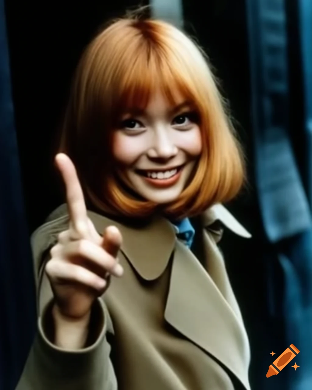 Award-winning vintage paparazzi photo of asuka langley actress making ...