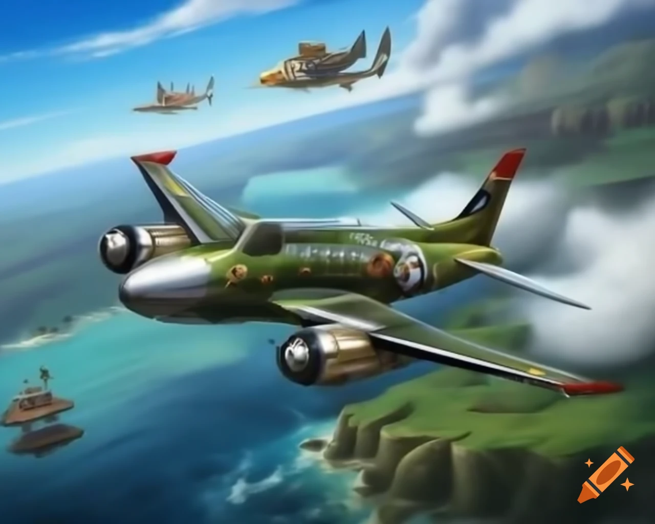 Futuristic Aerial Transportation Hover Plane created on Craiyon