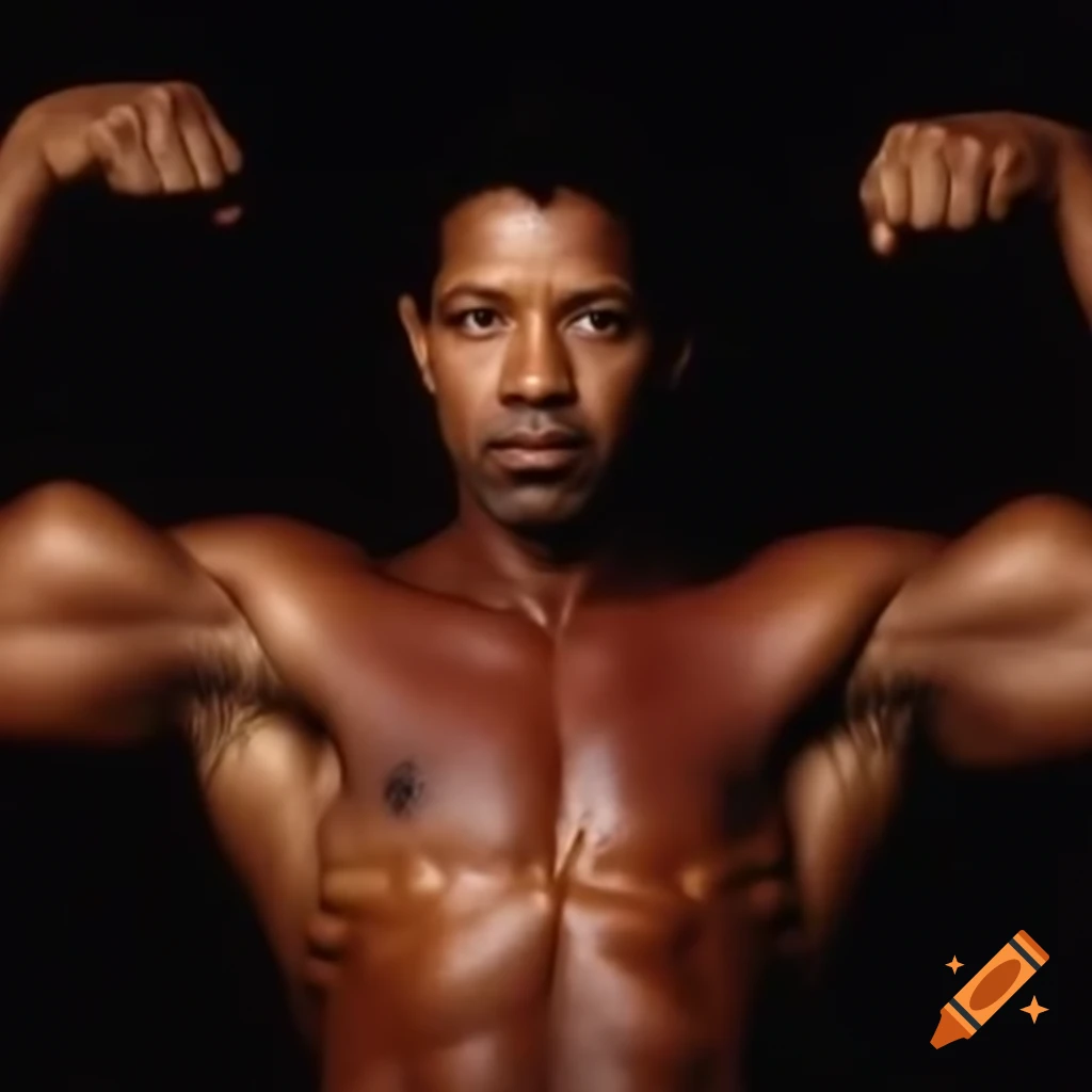 Denzel Washington and David Duchovny showcasing muscular physique on ...