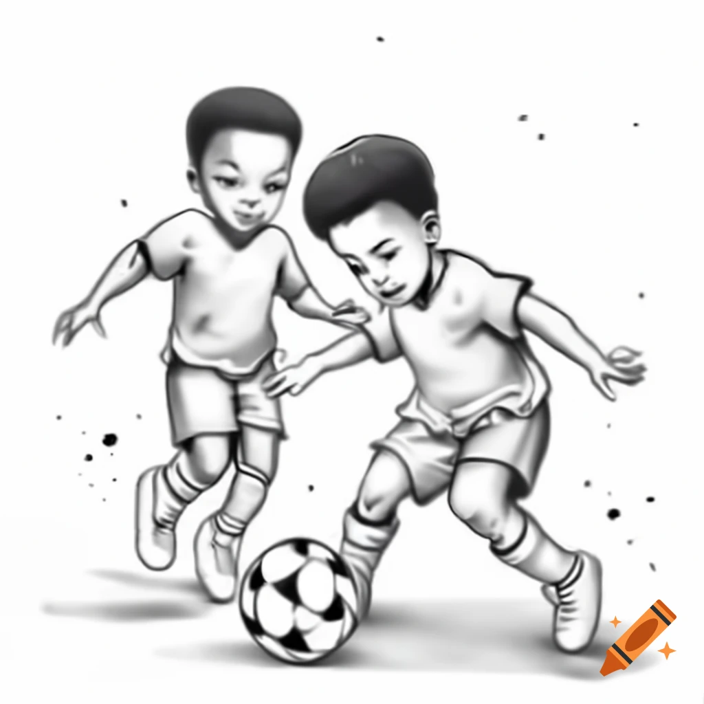 Play Sports Clipart Black And White
