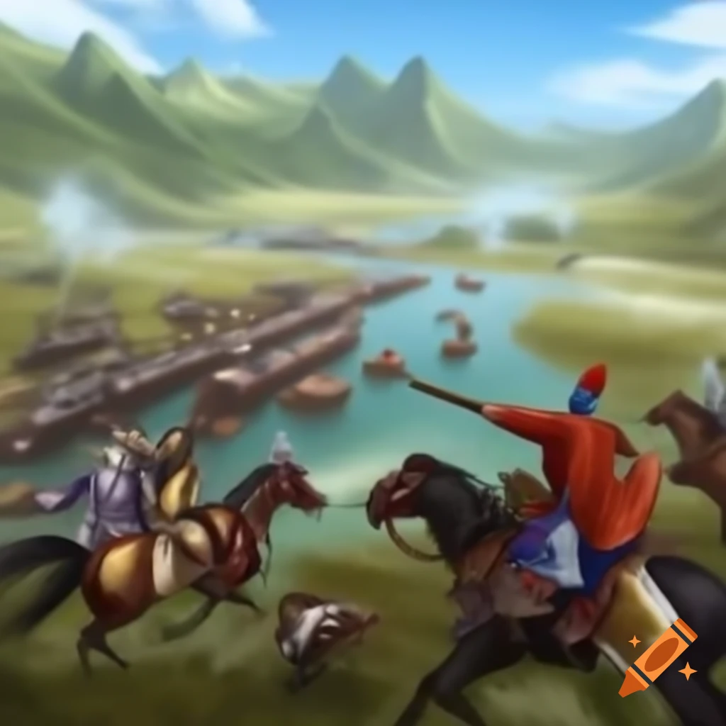 Battle of Talas with Islamic, Chinese Tang dynasty, and Karluks armies ...