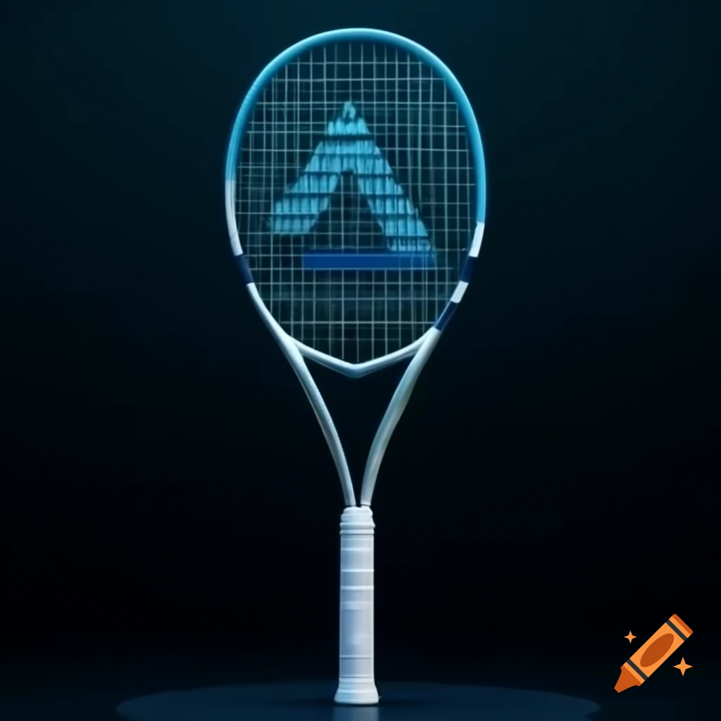 Futuristic cyber tennis racket design on Craiyon