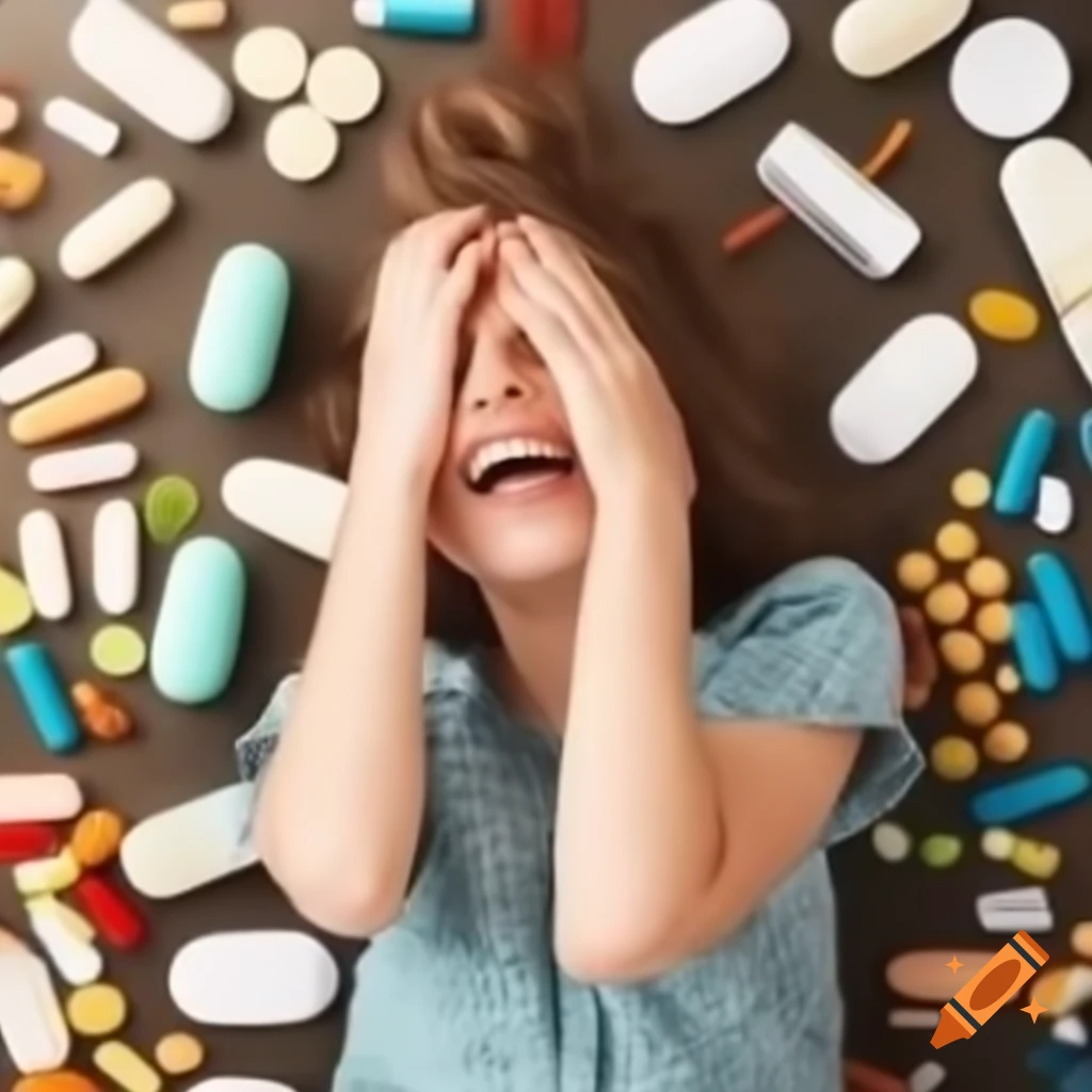 A person who shuns adhd medication on Craiyon