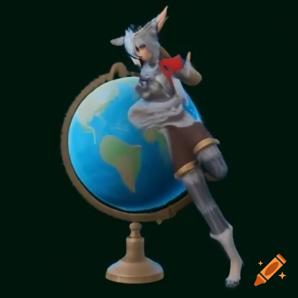 Concept artwork for a furry race mod in starfield on Craiyon