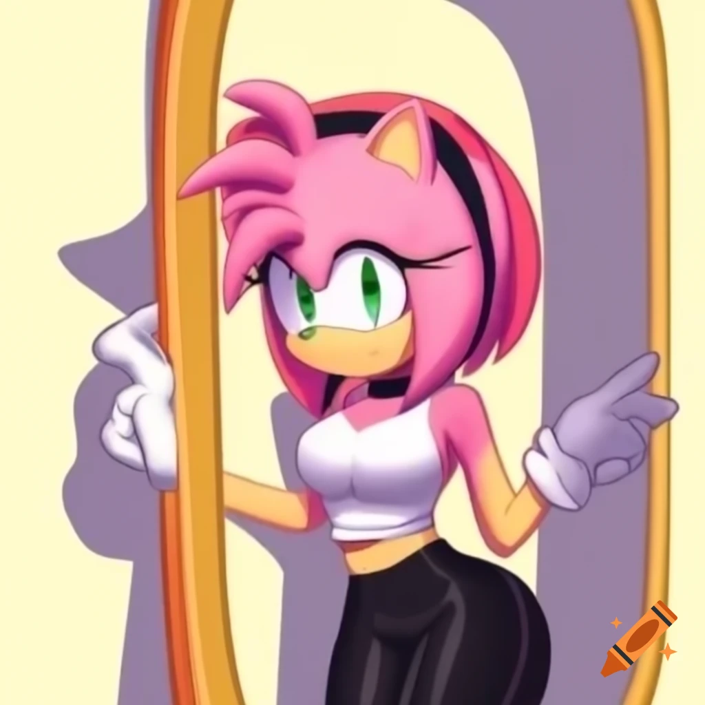 Cream from sonic the hedgehog exercising in the gym, wearing athletic ...