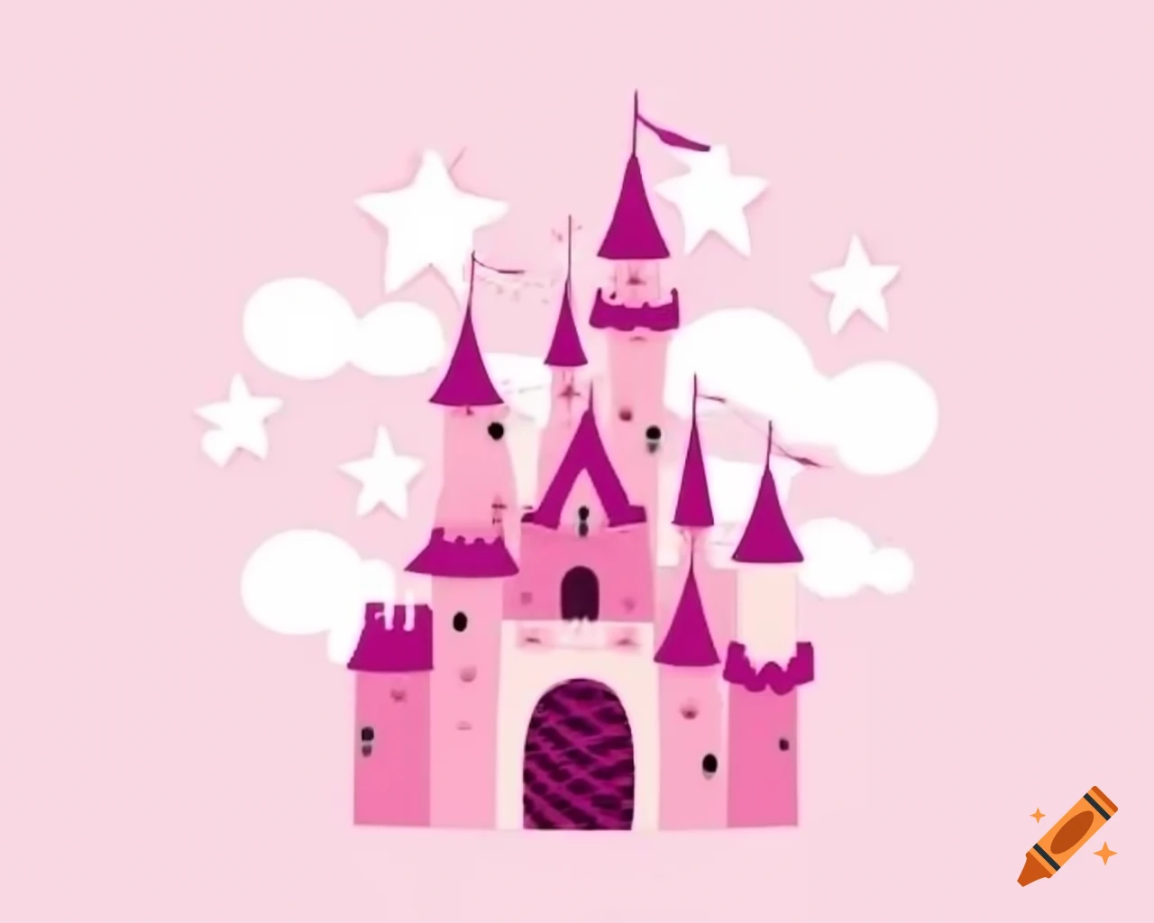 Walt Disney Castle architecture on Craiyon