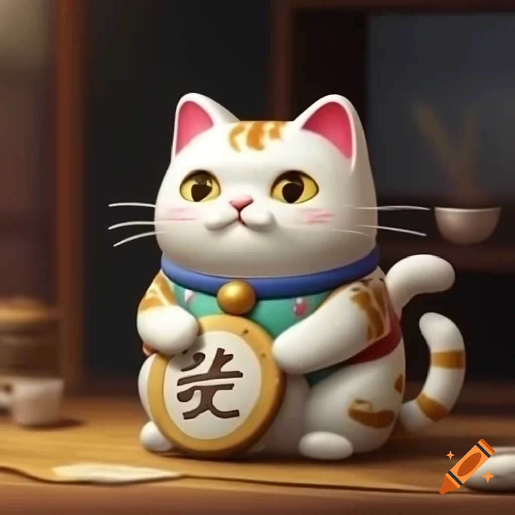 Neko character, a popular figure in anime culture on Craiyon